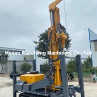 China 200m Rubber Crawler Water Well Drilling Rig With BW250 Mud Pump for sale