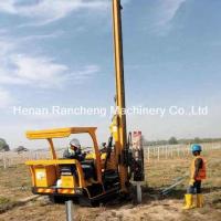 China 70KW Engine Solar Pile Driver Drilling Rig  For Borehole for sale