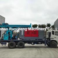 China 350m Deep Rock Borehole Drilling Rig Truck Mounted Water Well Machine for sale