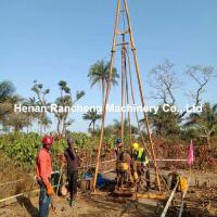 China 130m / 150m / 200m Depth Small Borehole Drilling Rig With 18T Rated Load for sale