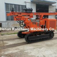 China 84KW Crawler Mounted Solar Pile Driver 4 Cylinders 20 - 100m Bore Depth for sale