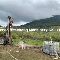 China 200m Trailer Mounted Water Well Drilling Rig With 1.7 - 2.5 Air Pressure for sale