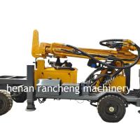 China The RCF220W Wheel-type Trailer DTH Water Well Drilling Rig Powered By 65KW Engine for sale