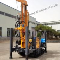 China Hydraulic Rubber Crawler Borehole Water Well Drilling Rig Machine for 260m for sale