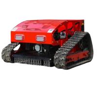 China Crawler type four wheel hybrid remote control lawn mower (gasoline engine + electric motor) for sale