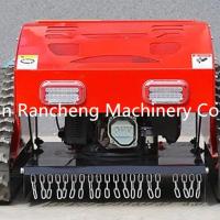 China Crawler type four wheel hybrid remote control lawn mower (gasoline engine + electric motor) for sale