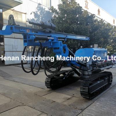 China 60-80m Depth Crawler Hydraulic DTH Drilling Rig Both Rotary Drilling And Ramming for sale