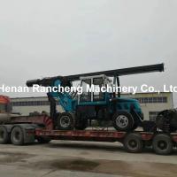 China Wheel Type Square Rod Rotary Drilling Rig Pile Driver Machine Piling Post Ground Screw Fence Hydraulic Equipment for sale