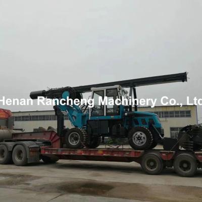 China 500-1500mm Versatile Wheel Type Auger Piling Rig For 30-50r/Min Powerhead Rotary Speed for sale