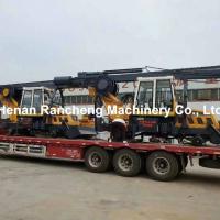 China Wheel Type Square Rod Rotary Drilling Rig Pile Driver Machine Piling Post Ground Screw Fence Hydraulic Equipment for sale
