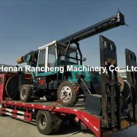 China Wheel Type Square Rod Rotary Drilling Rig Pile Driver Machine Piling Post Ground Screw Fence Hydraulic Equipment for sale