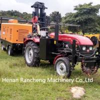 China DTH Hydraulic Water Well Drilling Rig Machine 200m Portable Pneumatic Tractor Mounted Drilling Rig for sale