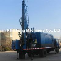 China 280m Depth Truck Mounted Water Well Drilling Rig 210 HP Load Vehicle Engine for sale