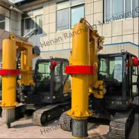 China RCQ-10C Hydraulic Mini Pile Drilling Rig 10m Depth With 10-45RPM R/Min Rotary Speed for sale