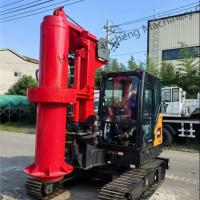 China RCQ-10C Hydraulic Mini Pile Drilling Rig 10m Depth With 10-45RPM R/Min Rotary Speed for sale