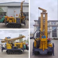 China Crawler Type Hydraulic Water Well Drilling Rig For 3500-3800Nm Max Torque Of Rotary for sale