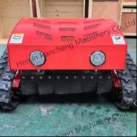 China Crawler Type Four Wheel Hybrid Remote Control Lawn Mower 20mm-180mm Cutting Height for sale