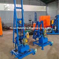 China Drill Depth 100m Electric Portable Water Well Drilling Rig Main Machine With 22HP Engine for sale