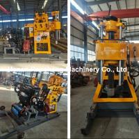 China 200m Depth Hydraulic Small Borehole Drilling Rig Mutil Functional Drilling Machine With 20HP Diesel Engine for sale