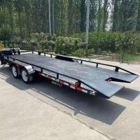 China 5t 5m*2.2m Platform Truck Semi Trailer Axle For Cargo Transport for sale