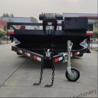 China 5t 5m*2.2m Platform Truck Semi Trailer Axle Double-Axle Electric Brake for sale
