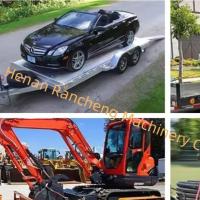 China 5t 5m*2.2m Platform Truck Semi Trailer Axle Double-Axle Electric Brake for sale