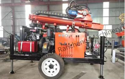 China RCS200W Small Portable Fully Hydraulic Drilling Rig Trailer-Mounted Water Well Drilling Rig for sale