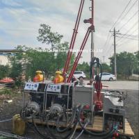 China 100-240RPM Winch Rated Rotary Speed Small Core Drilling Rig 96L/Min Hydraulic System Rated Flow for sale