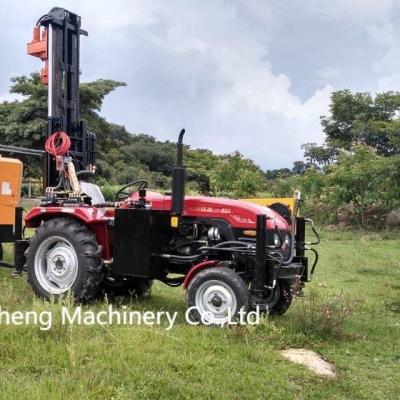 China Tractor Diesel Engine Powered 200m Deep Borehole Drilling Machine For Water Wells for sale