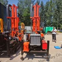 China Full Hydraulic Wheels Type Diesel Water Well Borehole RCS200W Small Drilling Rig Machine For Sale for sale