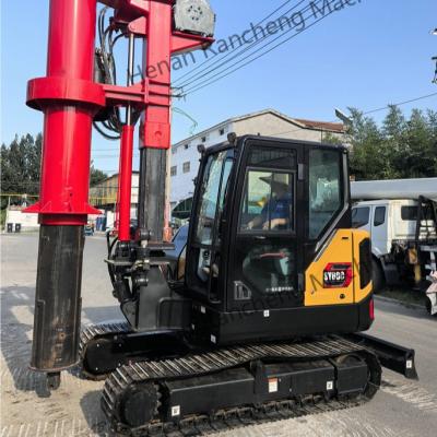 China 10m Depth Mini Hydraulic Rotary Piling Rig Kubota Diesel Engine 9.3T Weight for sale