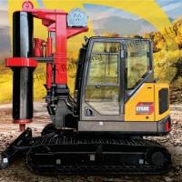 China 10m Depth Mini Hydraulic Rotary Piling Rig Kubota Diesel Engine 9.3T Weight for sale
