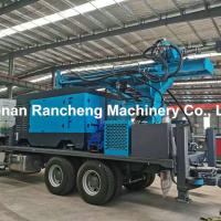 China Hydraulic Tricycle Mounted Water Well Drilling Rig 1.7-3.5Mpa Wind Pressure for sale
