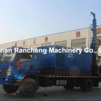 China Hydraulic Tricycle Mounted Water Well Drilling Rig 1.7-3.5Mpa Wind Pressure for sale