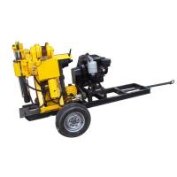 China 200m Depth Hydraulic Small Borehole Drilling Rig Mutil Functional Drilling Machine With 20HP Diesel Engine for sale