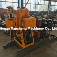 China 200m Depth Hydraulic Small Borehole Drilling Rig Mutil Functional Drilling Machine With 20HP Diesel Engine for sale