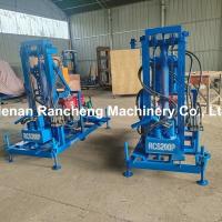 China 150m Depth Portable Well Drilling Rig 22Hp / 16.2Kw Diesel Motor Power Percussive And Rotating Type for sale