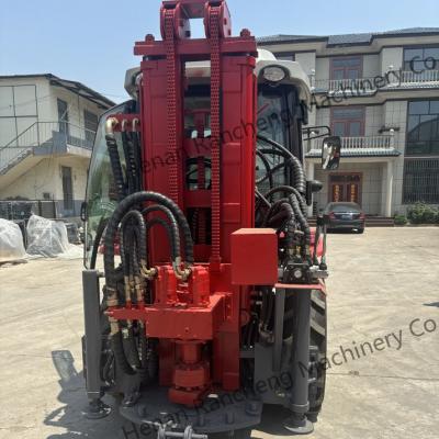 China Hydraulic Tractor Mounted Water Well Drilling Machine 3400mm Feed Stroke for sale