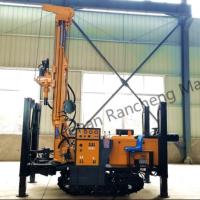 China Heavy Duty Full Hydraulic Crawler Water Well Drilling Machine For 400m Deep Wells for sale