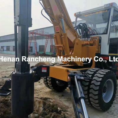 China Full Hydraulic RCQ-10W Piling Rig - 10m Depth With 40km/H Traveling Speed for sale
