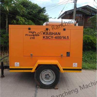 China KSCY-400/14.5K  400cfm Diesel Portable Screw Air Compressor With Cu-mmins Engine for sale