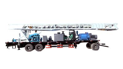 China Trailer Water Well Driling Rig With 132KW Cu-mmins Diesel Engine For 600m Water Drilling for sale