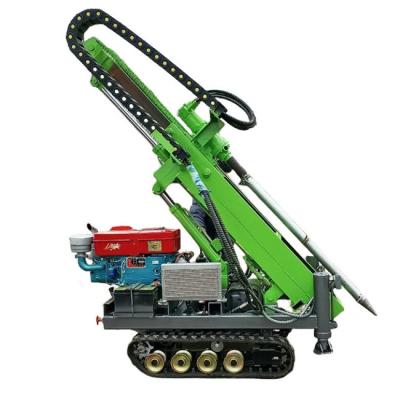 China Rubber Crawler Mounted Solar Pile Driver 25HP Diesel Engine 30m Piling Depth for sale