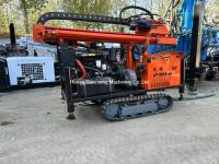 China 200m portable crawler mounted small water well rock drilling rig multi-function water well drilling rig borehole machine for sale