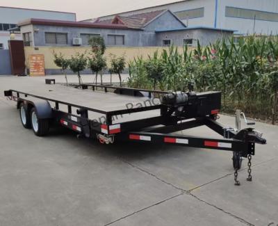 China Flatbed Trailer 5000*2200mm Small Electric Trailer For Cargo Transport for sale