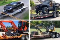 China Flatbed Trailer 5000*2200mm Small Electric Trailer For Cargo Transport for sale