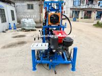 China 160m Small Portable Water Well Drilling Rig Machine With 35HP Engine for sale