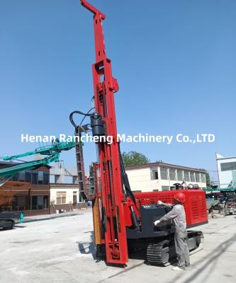 China 85KW Engine Solar Pile Driving Machine with 350mm Drilling Dia and 6m Piling Height for sale