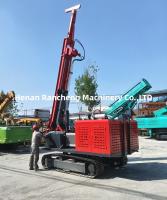 China 85KW Engine Solar Pile Driving Machine with 350mm Drilling Dia and 6m Piling Height for sale