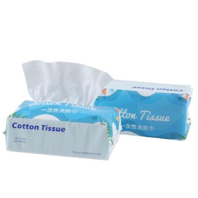 China Chemical Free Unscented Soft Disposable Dry Wipes Face Clean Tissue for sale